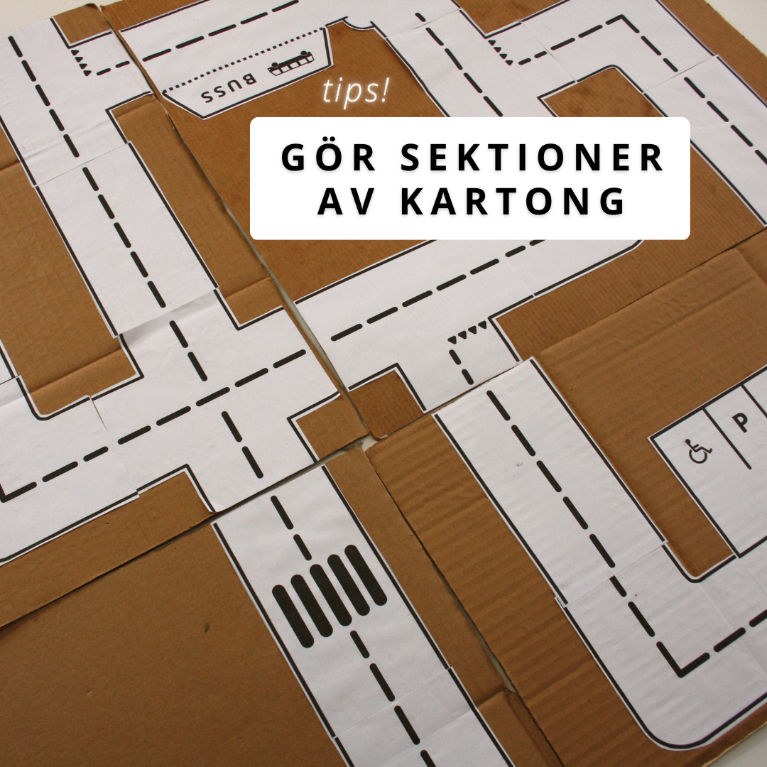 Bygg en stad – Kreativt pyssel för barn med bilbana, hus och vägmärken